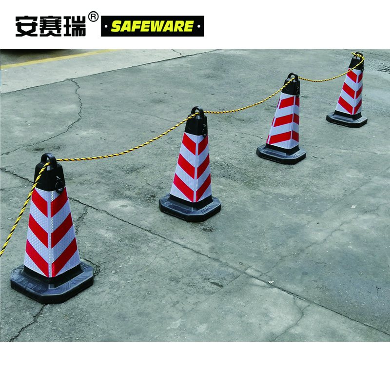 SAFEWARE, Yellow and Black Warning Rope Φ 1cmx50m Nylon Material Yellow ...