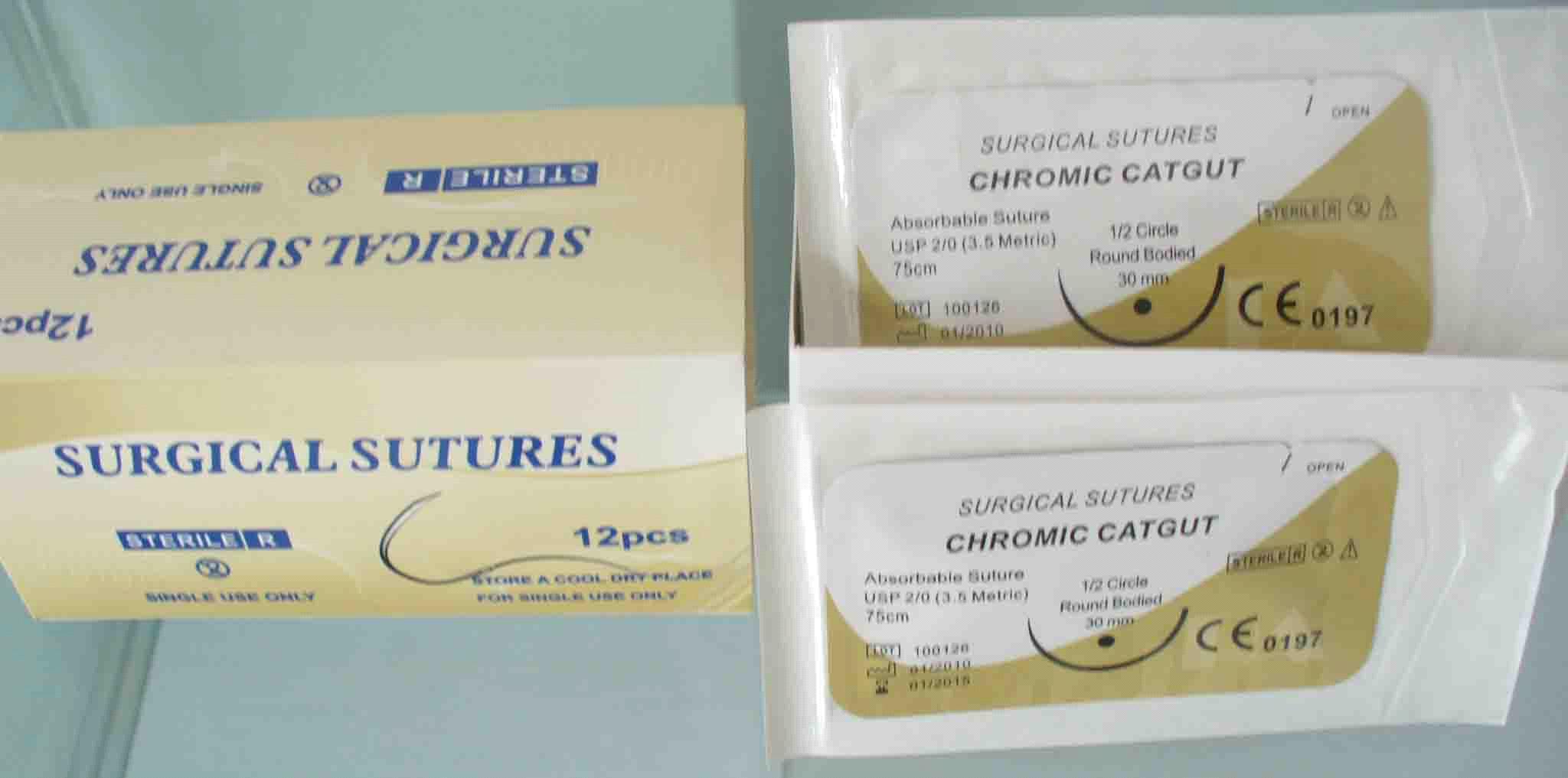 Chromic Catgut with Needle