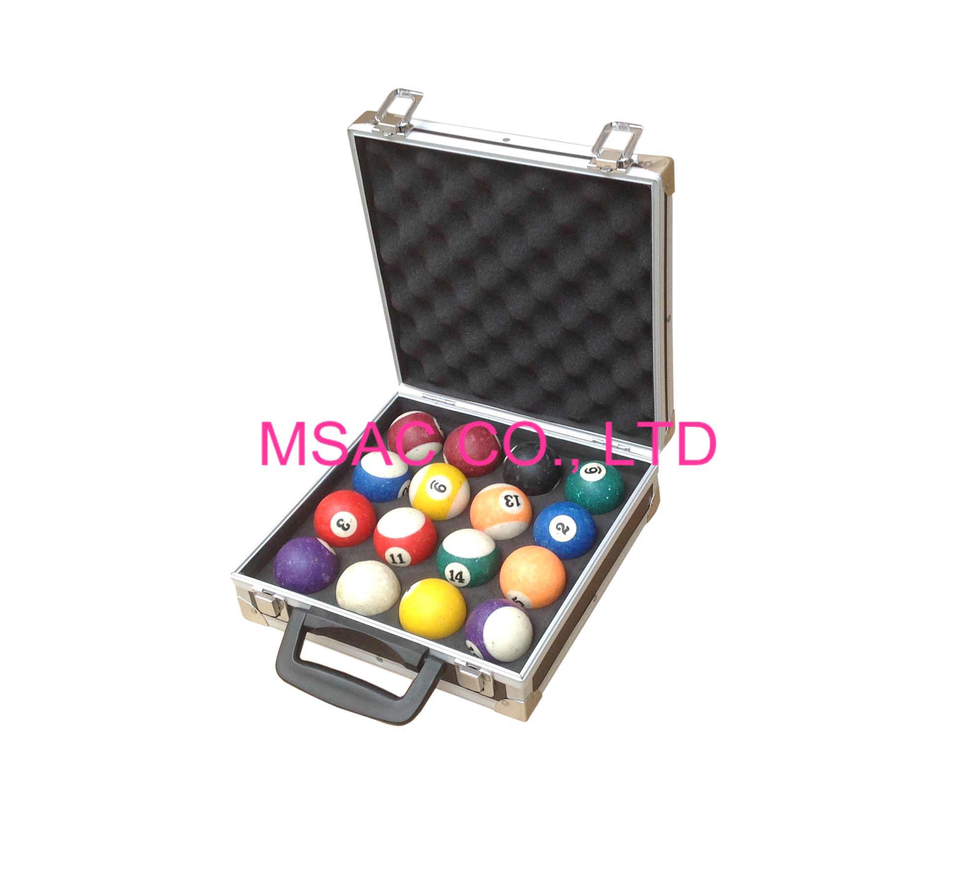2mm EVA Plastic Handle Aluminum Snooker Ball Case 370*262*80mm for ...