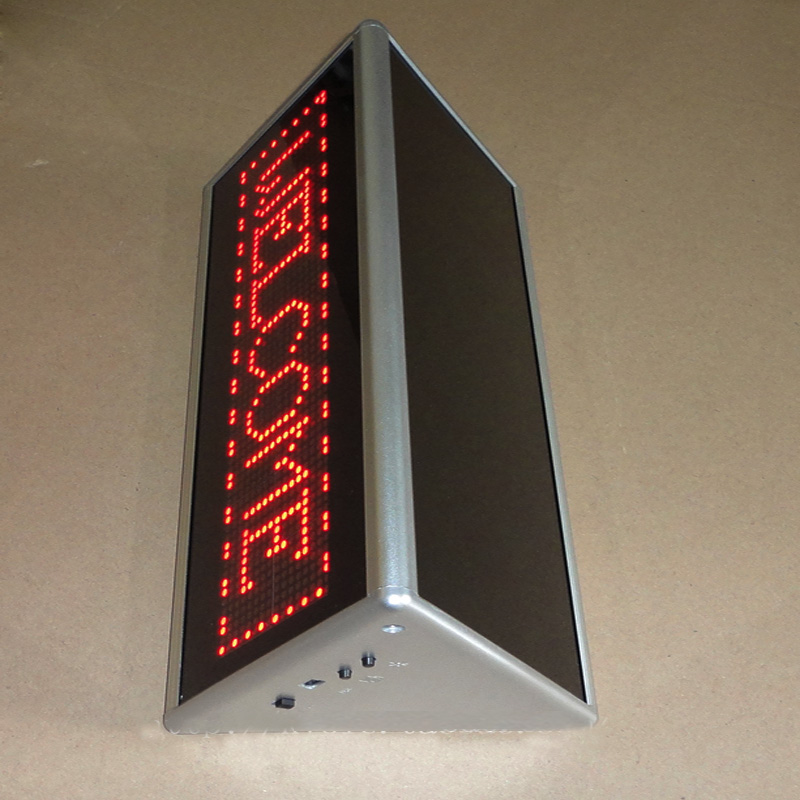 Single Side Triangle LED Programmable Message Scrolling Display Board ...