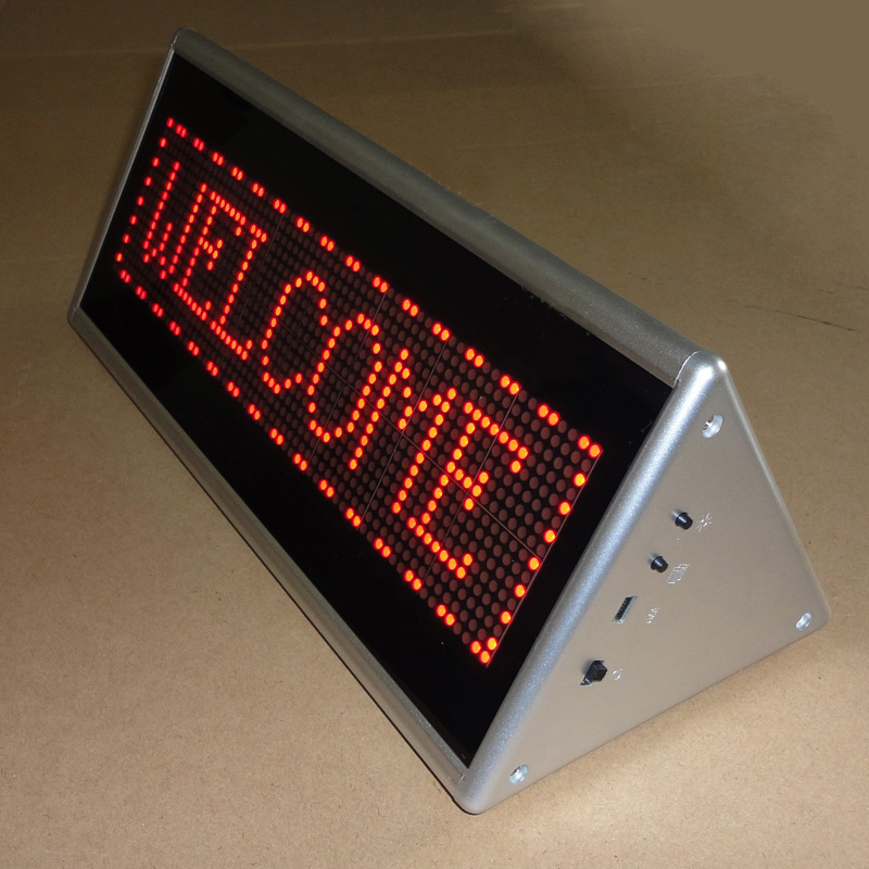 Single Side Triangle LED Programmable Message Scrolling Display Board ...
