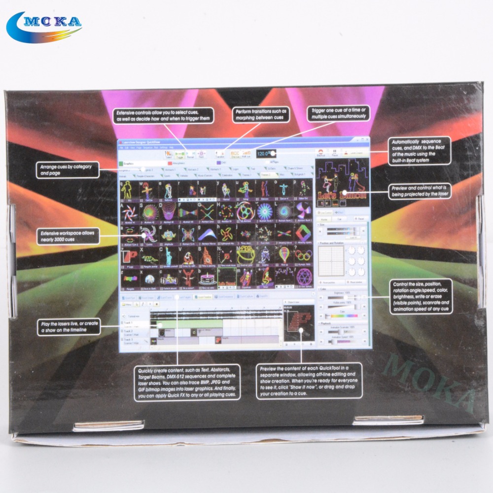 2Pcs/lot quickshow usb controller quick show laser display software ...