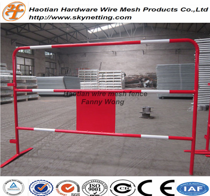 red powder coating crowd control barriers temporary fence with ...