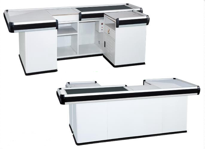 Supermarket cash counter, cash register counter , retail store checkout ...