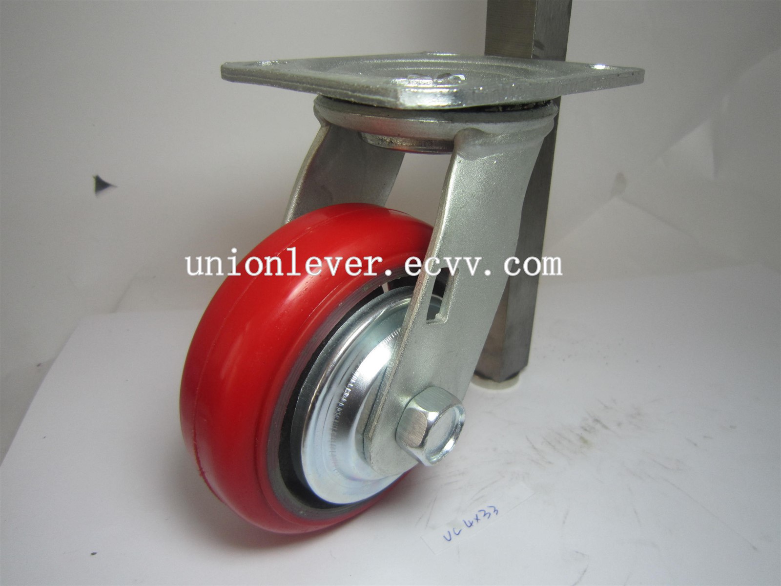 4 inch Polyurethane/Cast Iron medium duty caster wheel from China ...