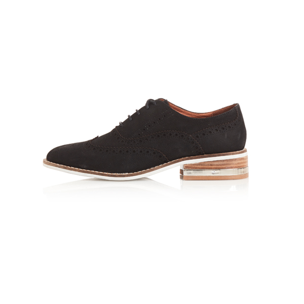 Women's Perforated Lace-up Wingtip Leather Flat Vintage Brogues Oxford ...